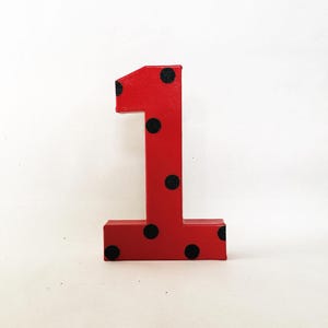 Pink and Gold Polka Dot Paper Mache Stand up Number-birthday Party ...