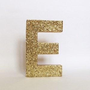 Gold Glitter Stand up Letter-initial-monogram-wedding-engagement-shower ...