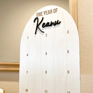 One Year Of-birthday-name-wood Sign-customized-personalized-photo 12 ...