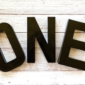 White Stand up ONE Letter Sign-first Birthday-photo Prop-party Decor ...