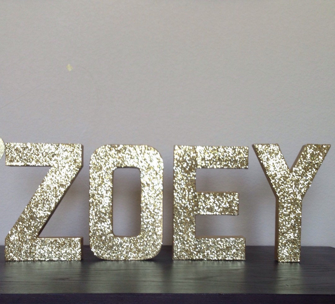 Gold Glitter Stand up Name-photo Prop-party Decor-home Decor -winter ...