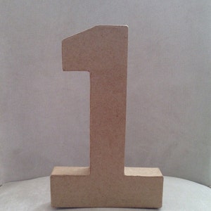 Stand up Paper Mache Number-diy-birthday-wedding-anniversary-engagement ...