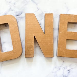 White Stand up ONE Letter Sign-first Birthday-photo Prop-party Decor ...