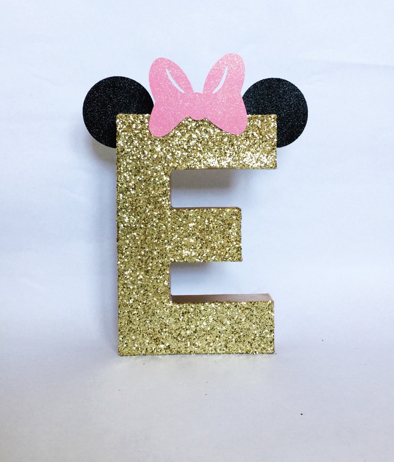 Minnie Mouse Glitter Stand up - Etsy