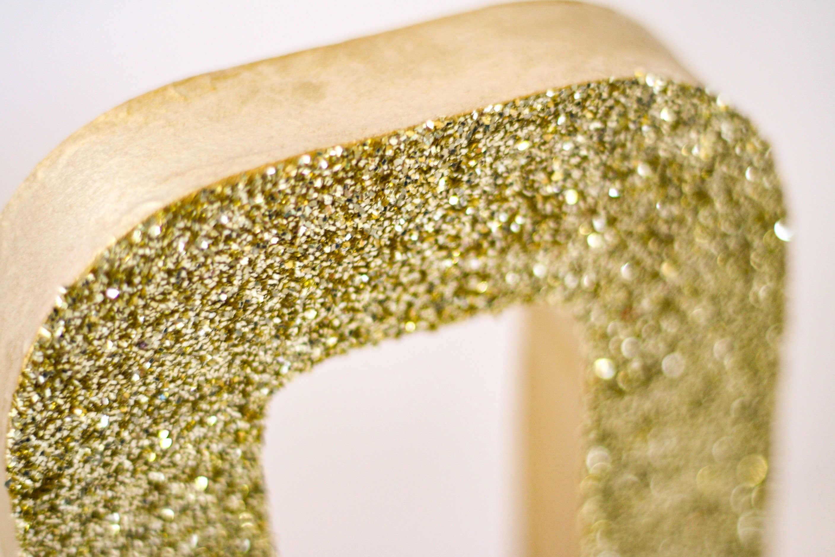 Silver Gold Glitter 60th Birthday-60-anniversary-stand up Paper Mache ...