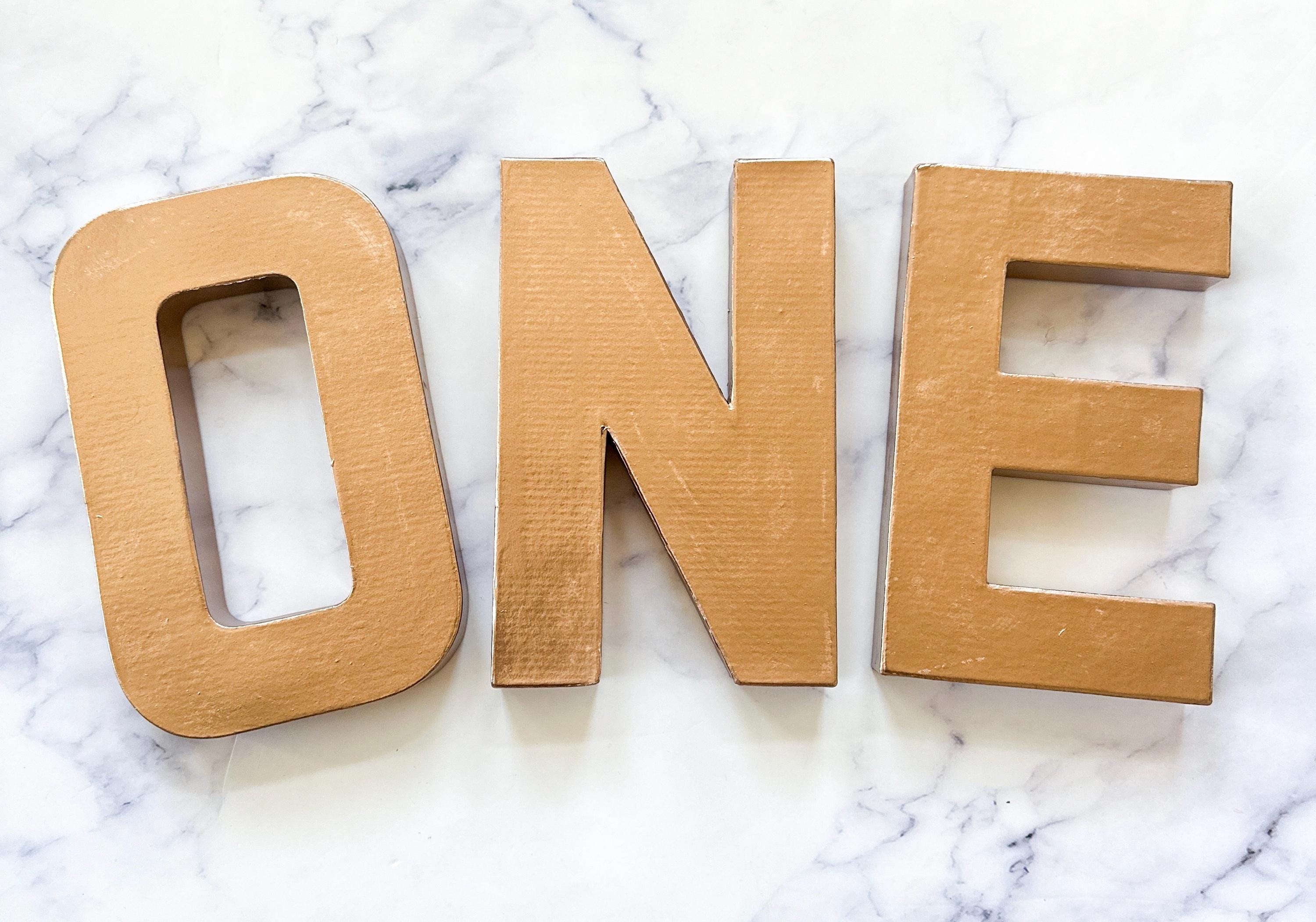 Lavender Purple Stand up ONE Letter Sign-1st First Birthday-photo Prop ...