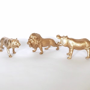 Gold, Silver Metallic Animals-safari Chic-birthday-wedding-shower ...