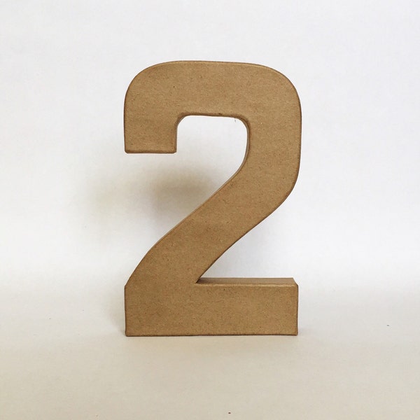 Paper Mache Number Template - Etsy