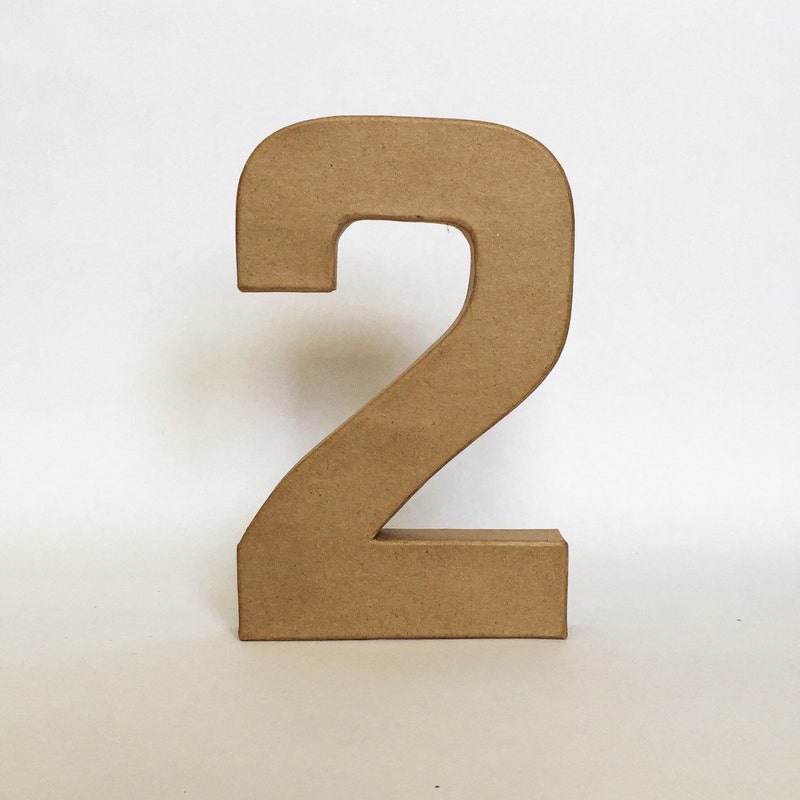 Paper Mache Number Template - Etsy