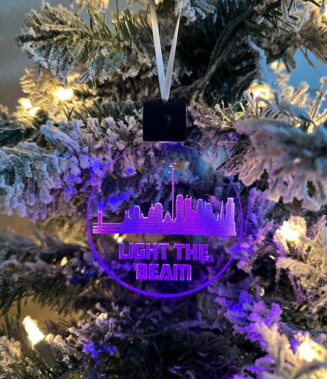 Light the Beam Sacramento Kings LED Ornament-basketball-golden 1 Center ...