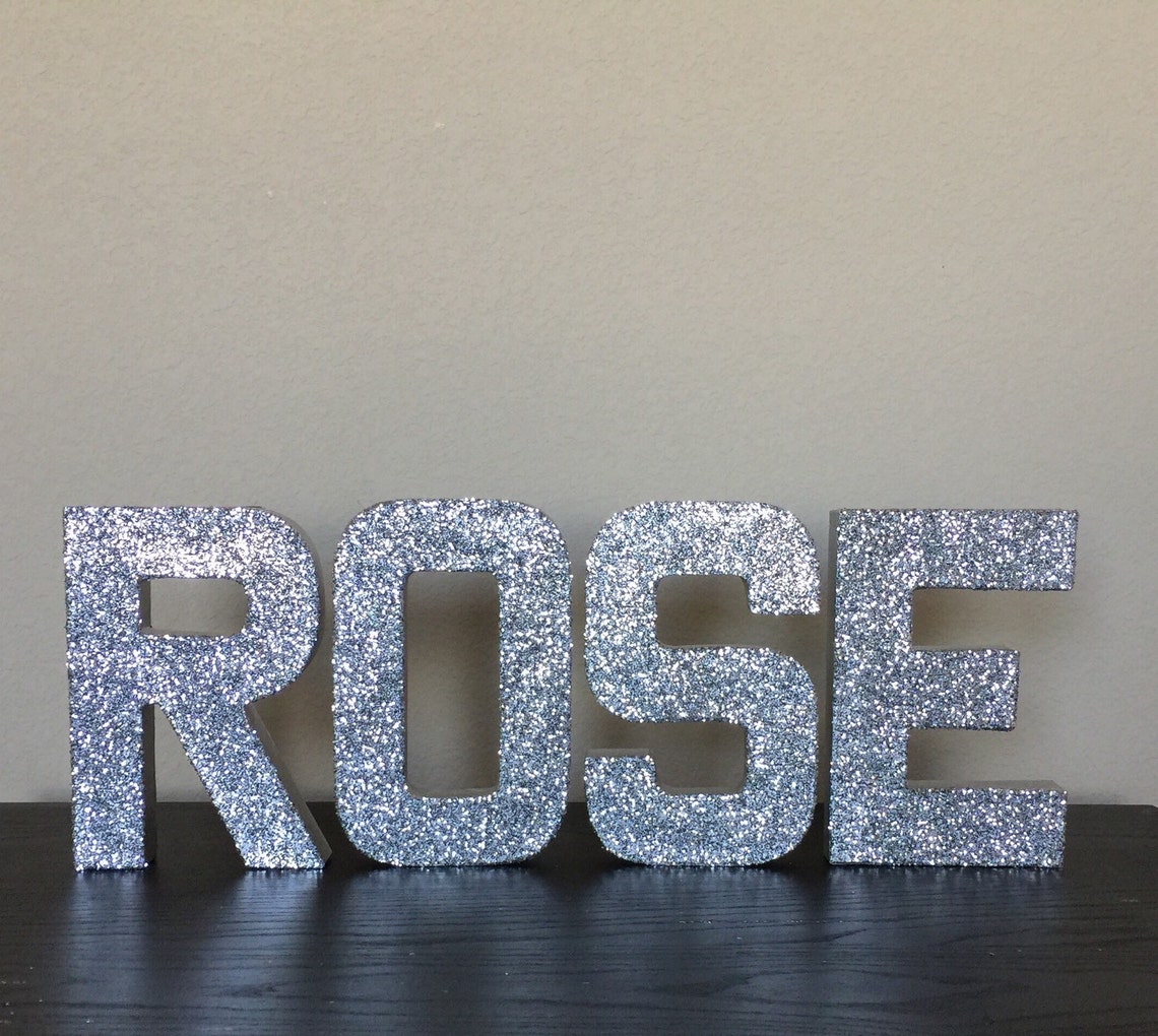 Gold Glitter Stand up Name-photo Prop-party Decor-home Decor -winter ...