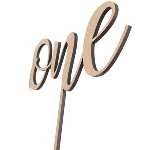 One Wood Cake Topper-1st First Birthday-rustic-party Photo Prop ...