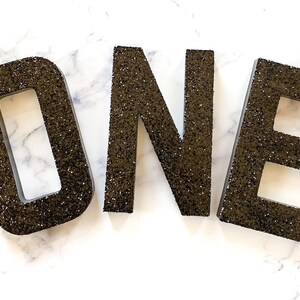 Blue Glitter Stand up ONE Letter Sign-first Birthday-photo Prop-party ...