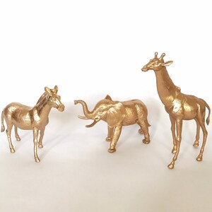 Gold, Silver Metallic Animals-safari Chic-birthday-wedding-shower ...
