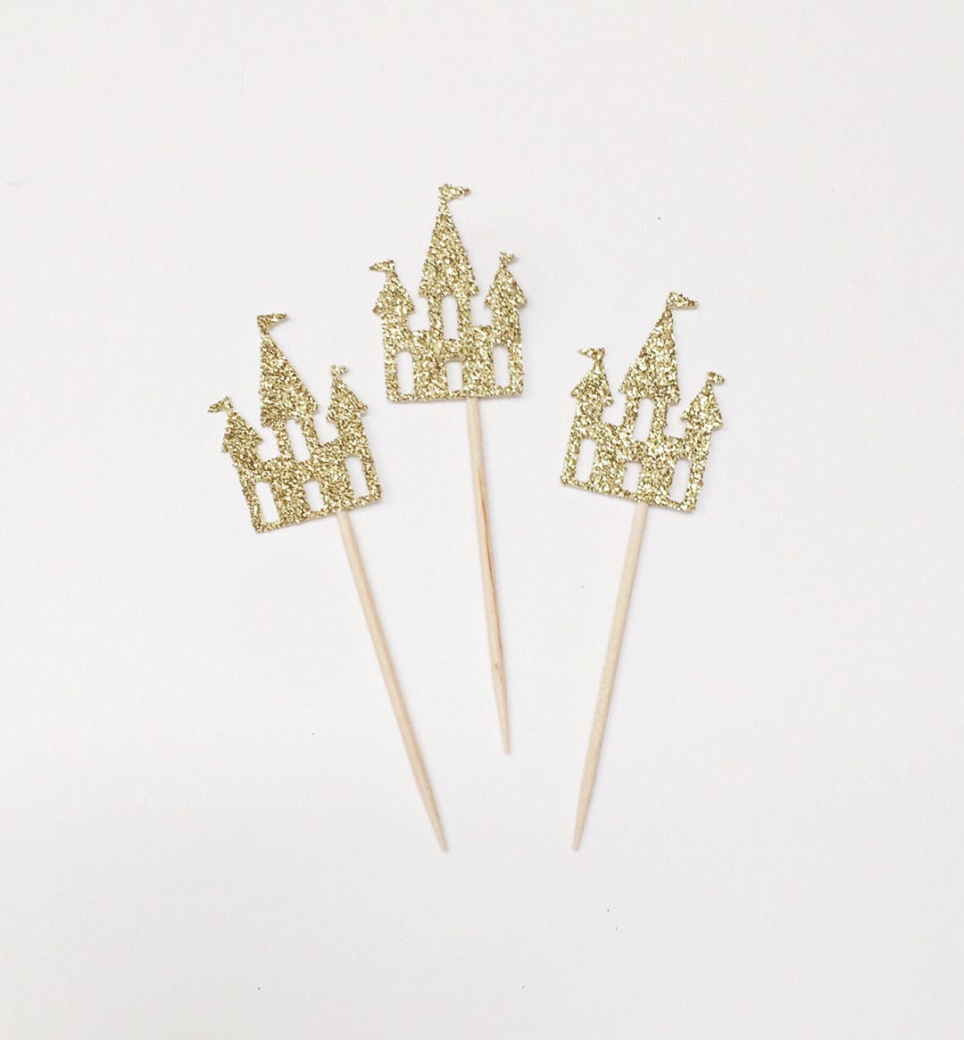 Castle Cupcake Toppers-anniversary-birthday-donut-decorations-party ...