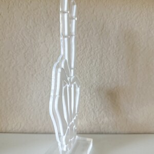 Acrylic Skeleton Peace Hand Sign-3d Halloween Decor-bones-chic-deuces ...