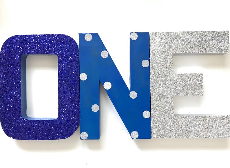 Sesame Street Inspired Theme Glitter Stand up "one" Letter Sign-1st ...