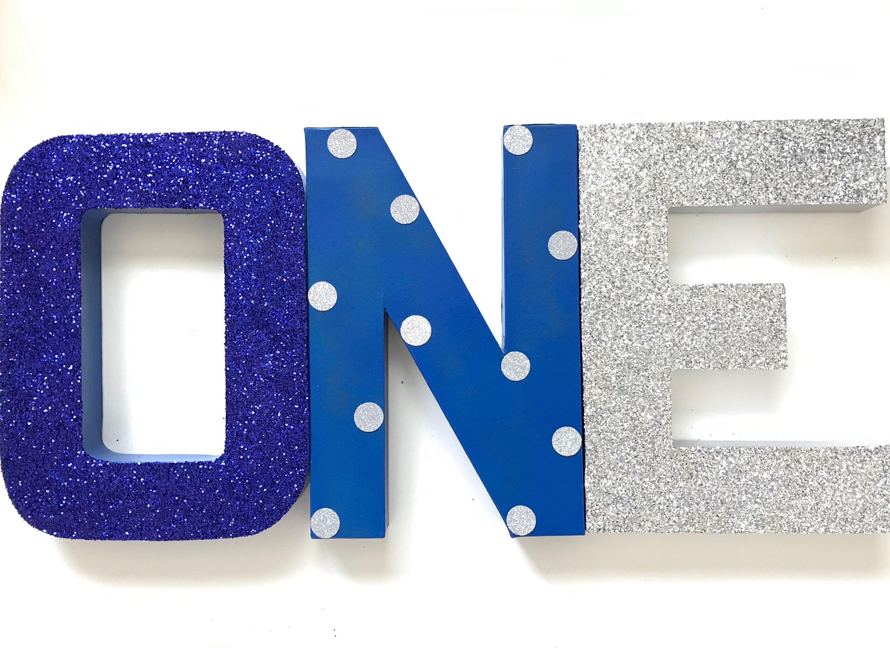 Sesame Street Inspired Theme Glitter Stand up "one" Letter Sign-1st ...
