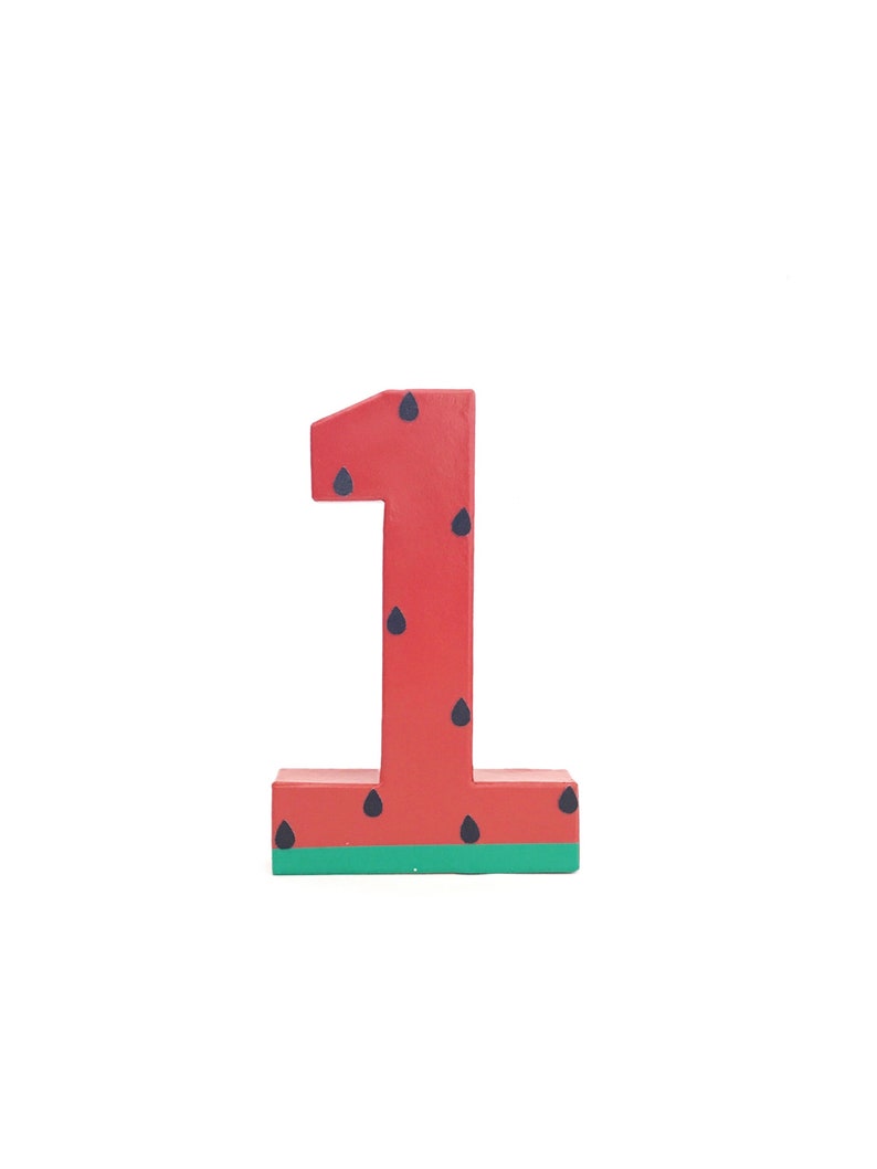 Watermelon Stand up Number-cake Smash-birthday Party-photo Prop-theme ...