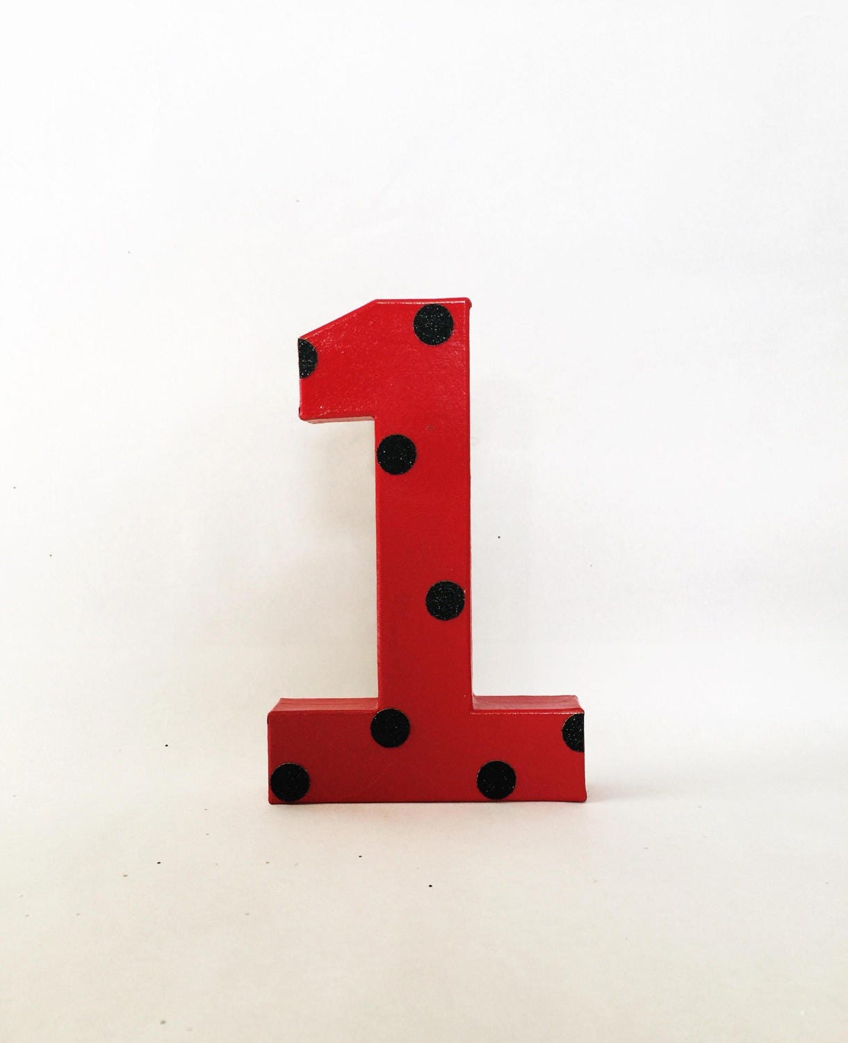 Pink and Gold Polka Dot Paper Mache Stand up Number-birthday - Etsy