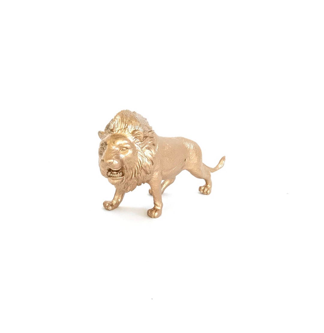 Gold Metallic Lion Safari Chic-birthday-wedding-baby Shower-nursery ...