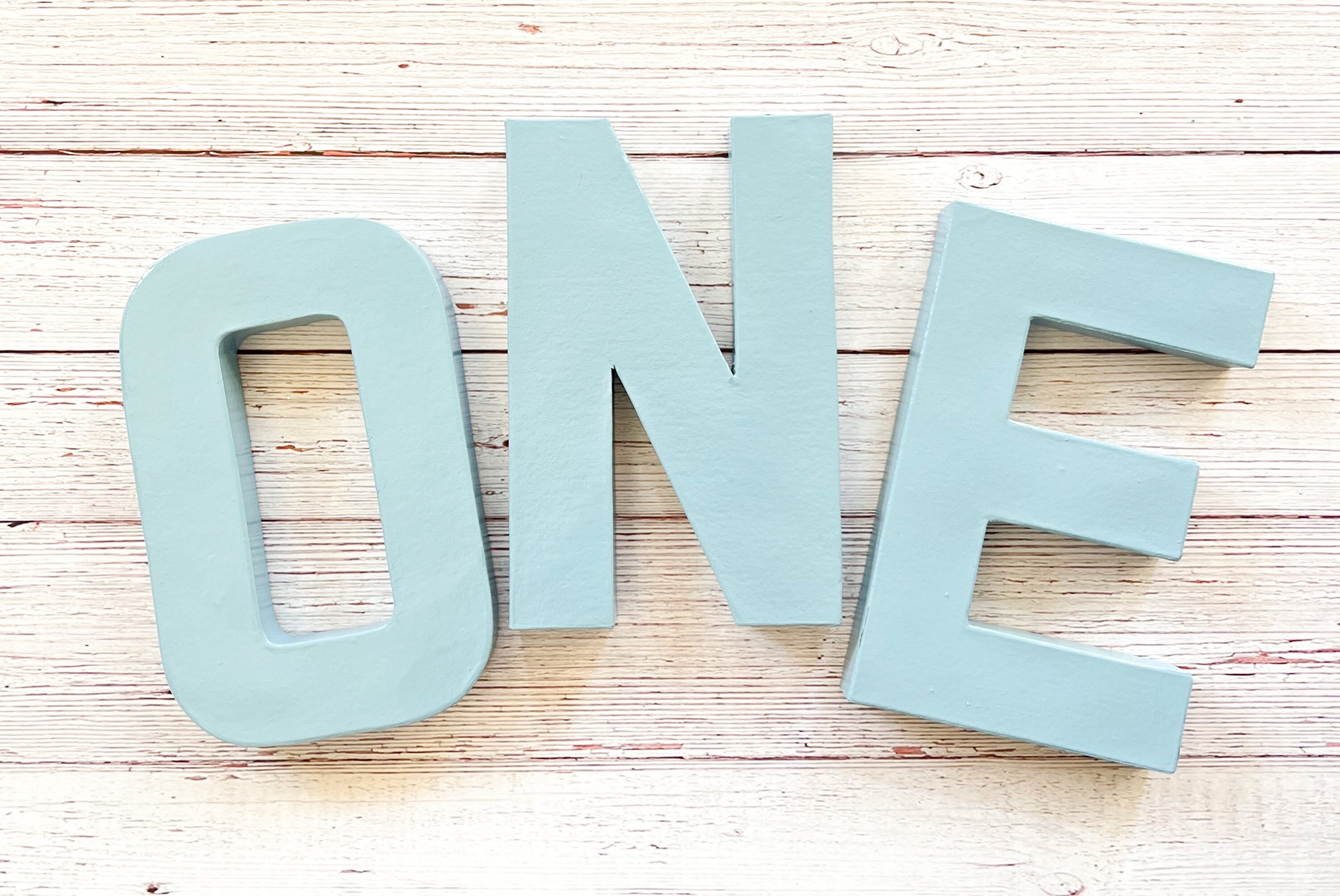 White Stand up ONE Letter Sign-first Birthday-photo Prop-party - Etsy