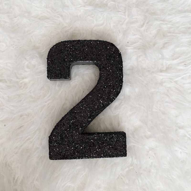 Glitter Table Number - Etsy