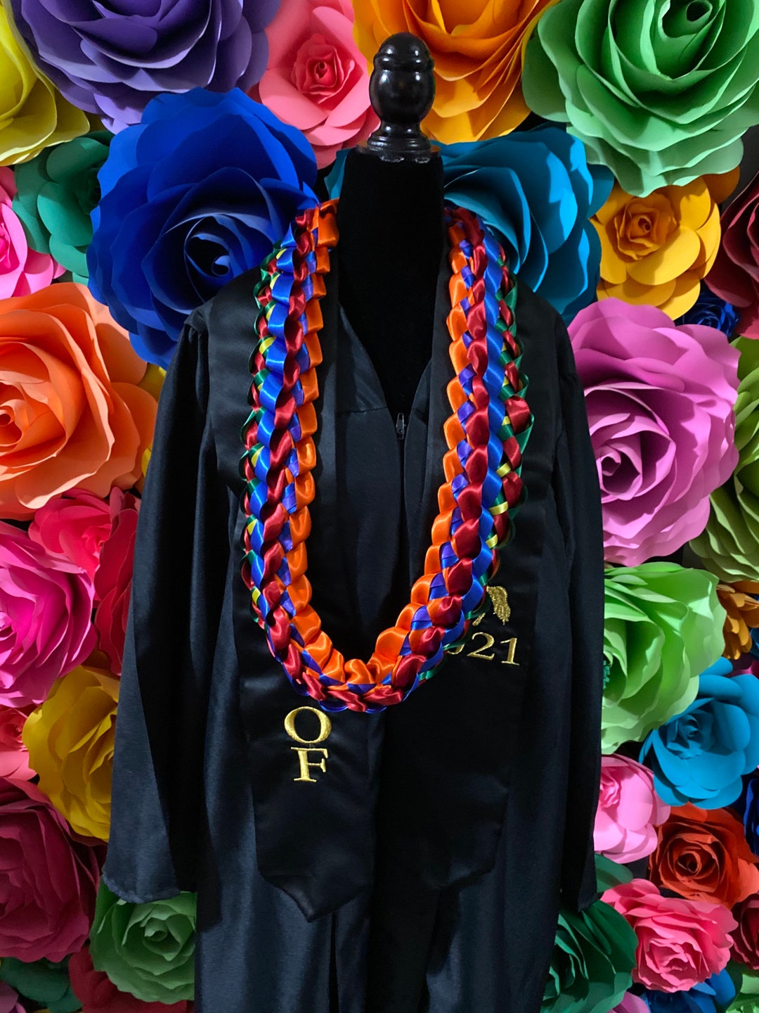 Graduation Lei: Satin Ribbon, Made to Order - Etsy