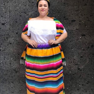 Zarape Sarape Set One Size WOMANS Handmade Beautiful Style - Etsy