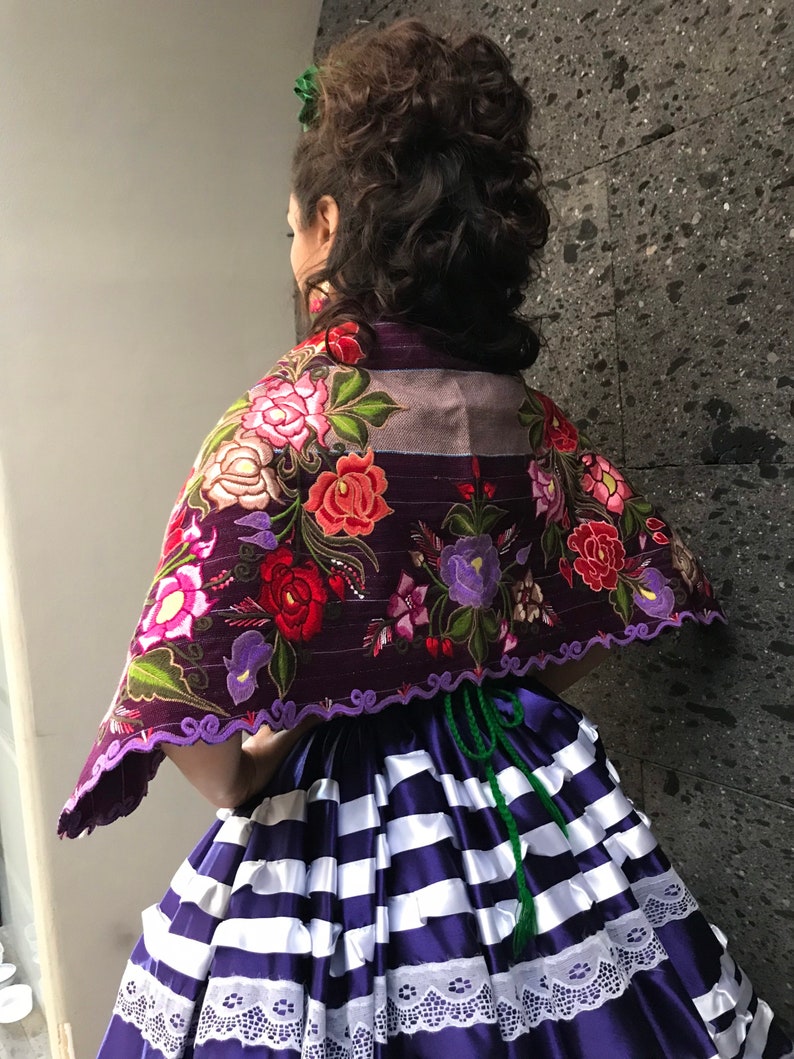 Purple Oaxaca Skirt: Mexican Coco Theme Party Costume (38 Inch) - Etsy