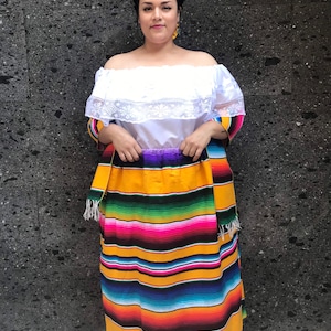 Zarape Sarape Set One Size WOMANS Handmade Beautiful Style - Etsy