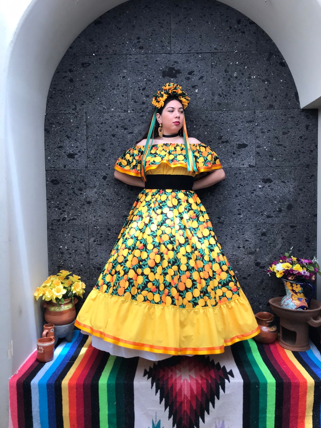 Handmade Mexican Dress: Jalisco Style Folkloric Set - Etsy