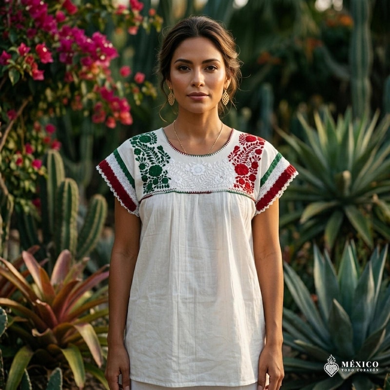 Mexican Embroidered Blouses - Etsy