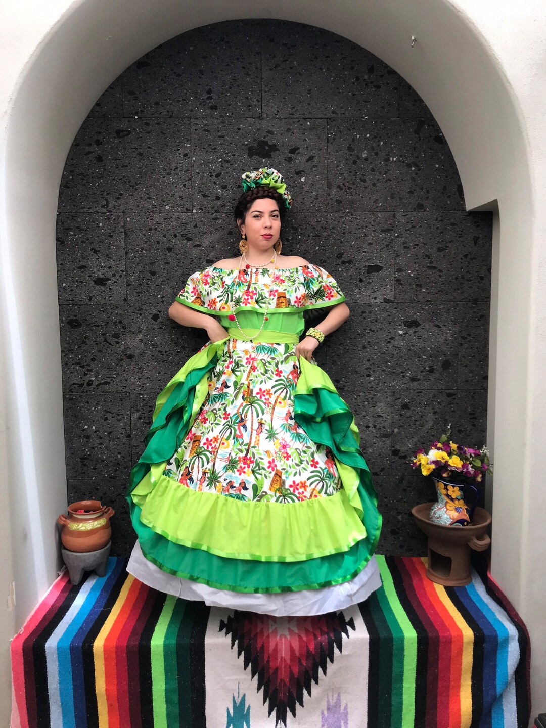 Handmade Mexican Dress: Boho Coco Theme Party Costume - Etsy