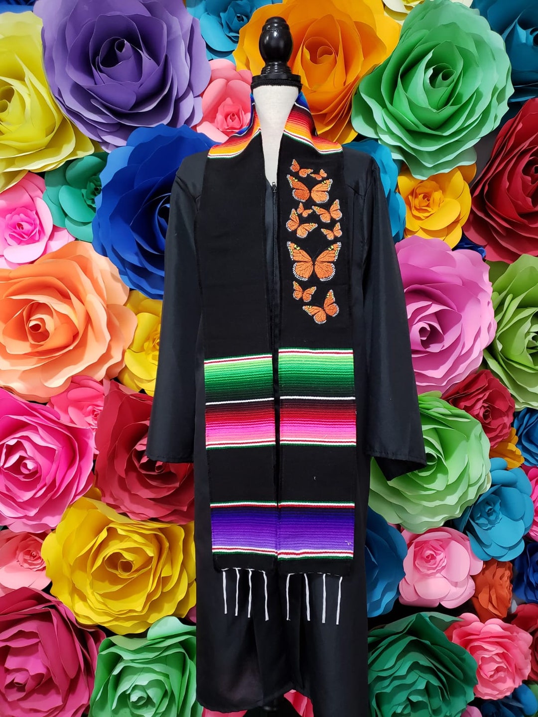 Graduation Sarape School Logo Embroidery Personalized Custom Graduation ...