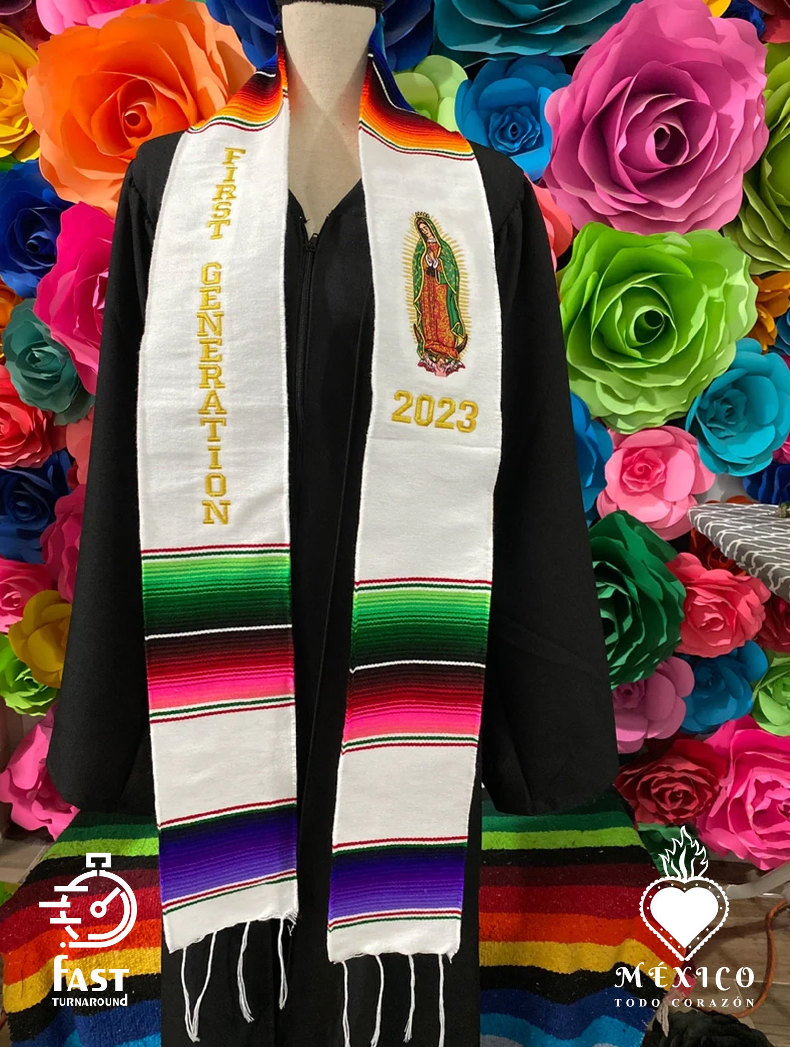 Graduation Class of 2023 Mexican Sash Sarape Zarape Mexico - Etsy