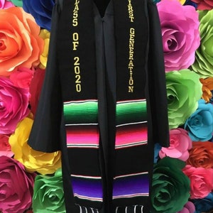 Graduation Class of 2022 FIRST GENERATION Mexican Sash Sarape | Etsy