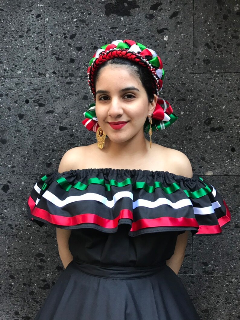 Mexican skirt with top Handmade Beautiful Frida Kahlo | Etsy