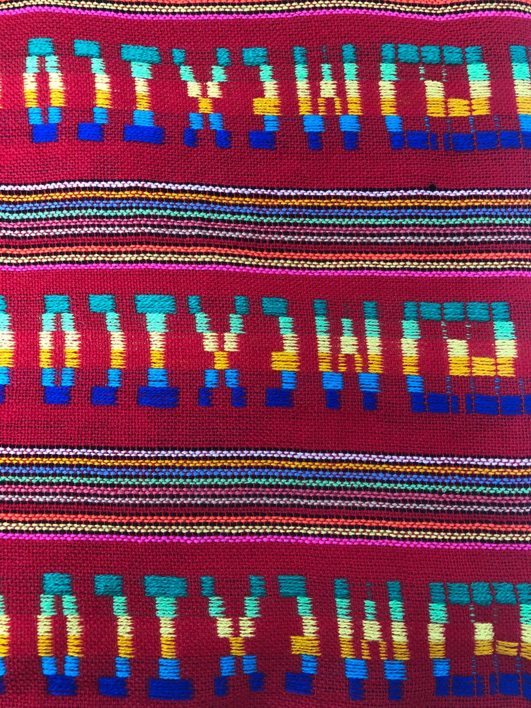 Mexican Fiesta Fabric: Colorful Embroidered Table Runner Material - Etsy