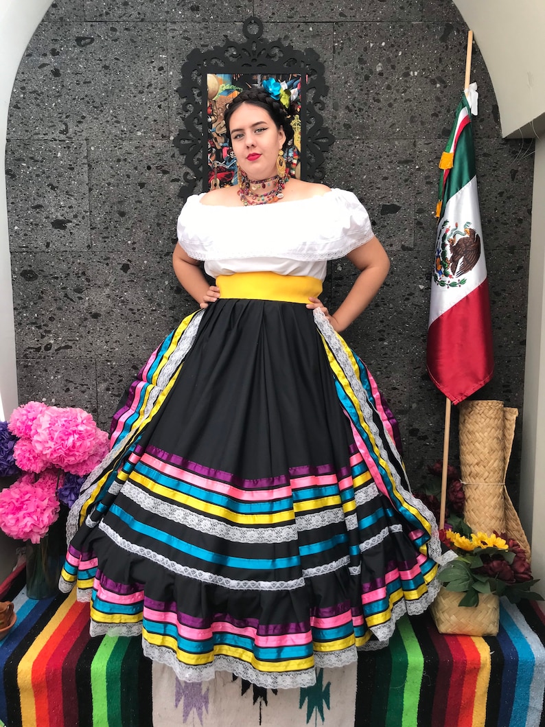 Mexican Womens Skirt ONLY SKIRT Handmade- Beautiful Style- Boho Coco ...