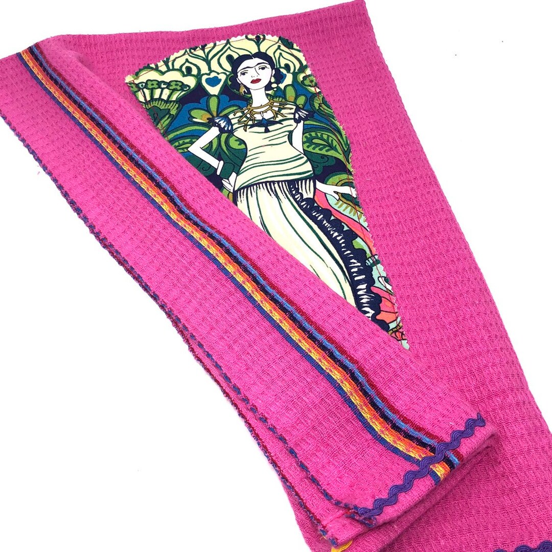 Mexican Theme Dish Towel Las Senoritas Traditional Cleaning Jerga Tea ...