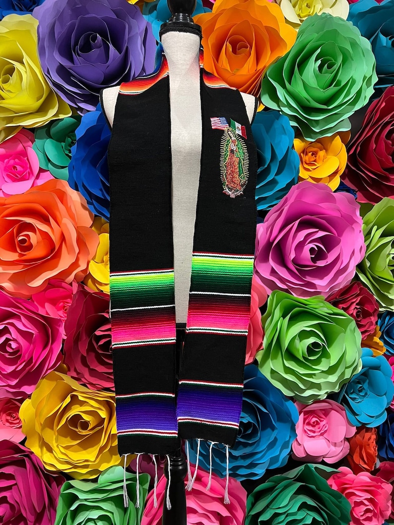 Personalized Sarape Graduation Sash Class of 2026: Embroidered School ...