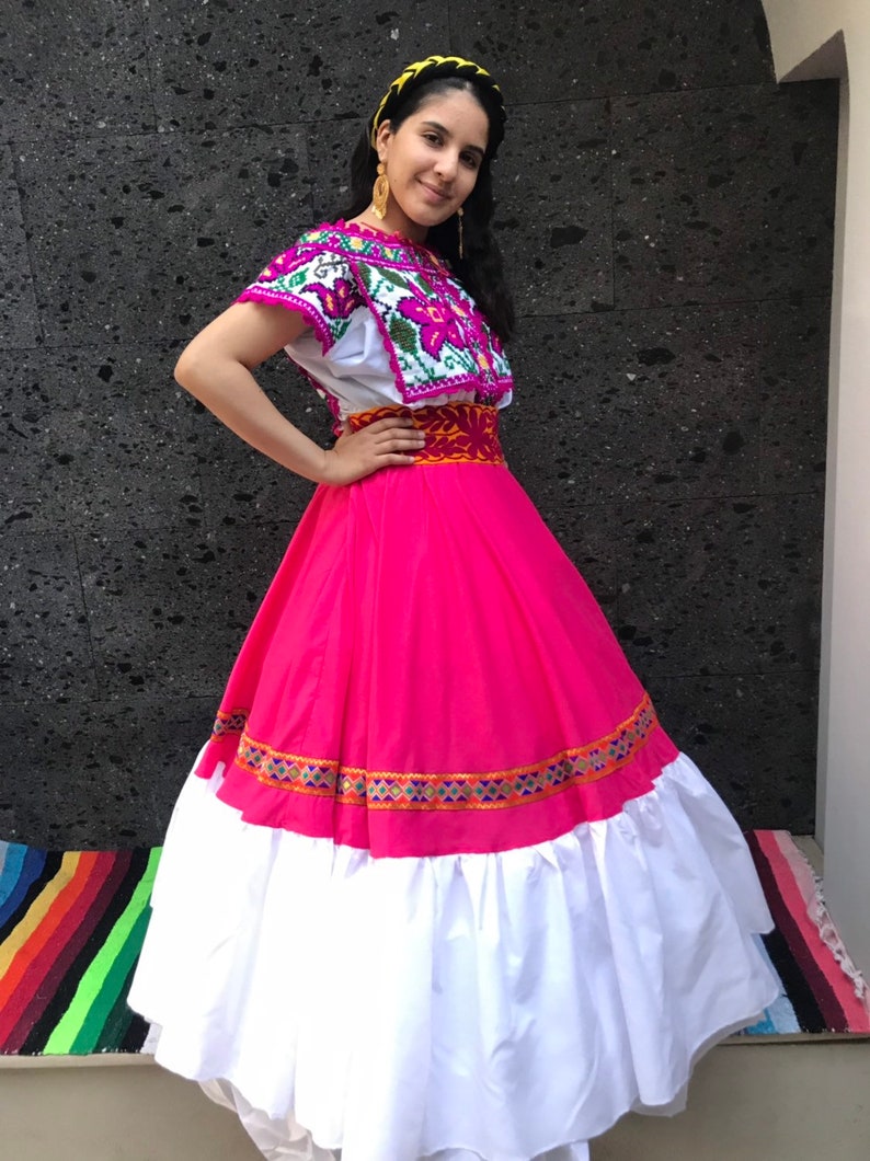 Mexican SKIRT Fiusha Handmade- Beautiful Style- Womans Mexican Boho ...