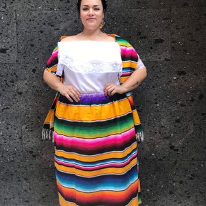 Zarape Sarape Set One Size WOMANS Handmade Beautiful Style - Etsy