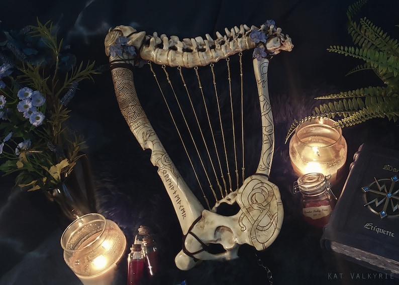 3D Files Yasha's Bone Harp | Etsy