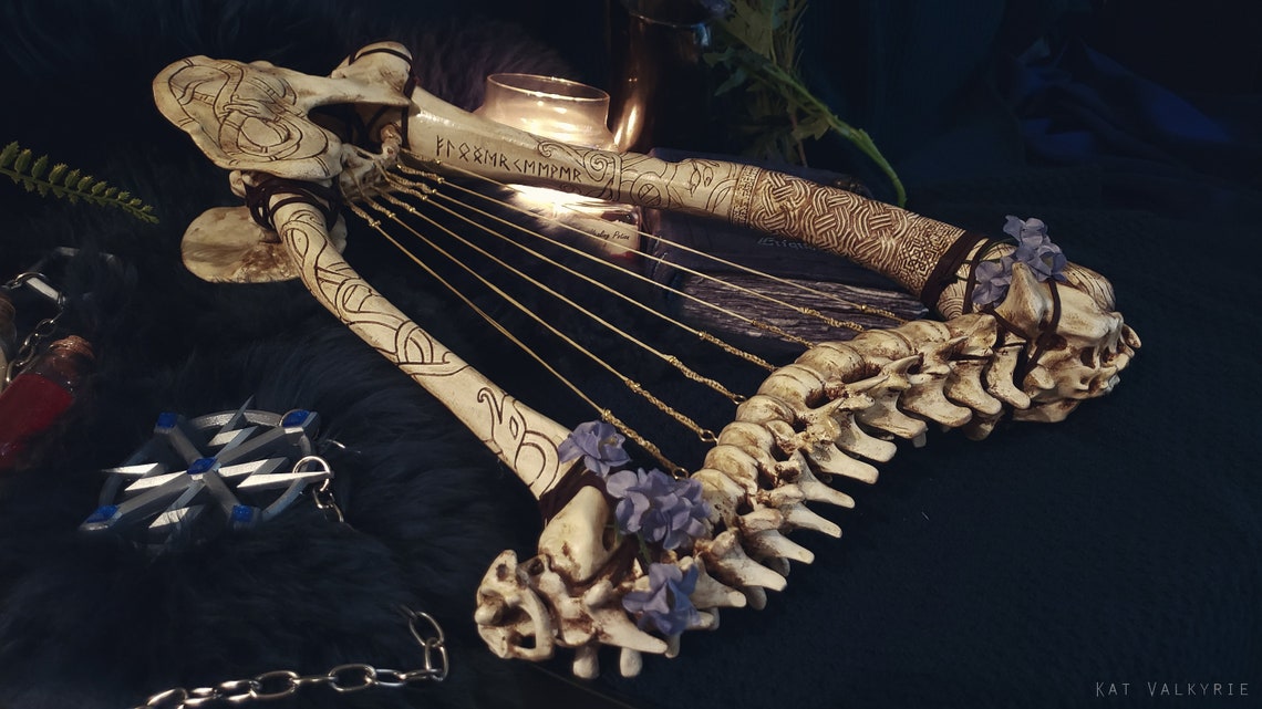 3D Files Yasha's Bone Harp | Etsy