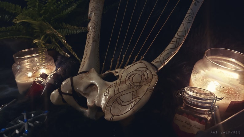 3D Files Yasha's Bone Harp | Etsy