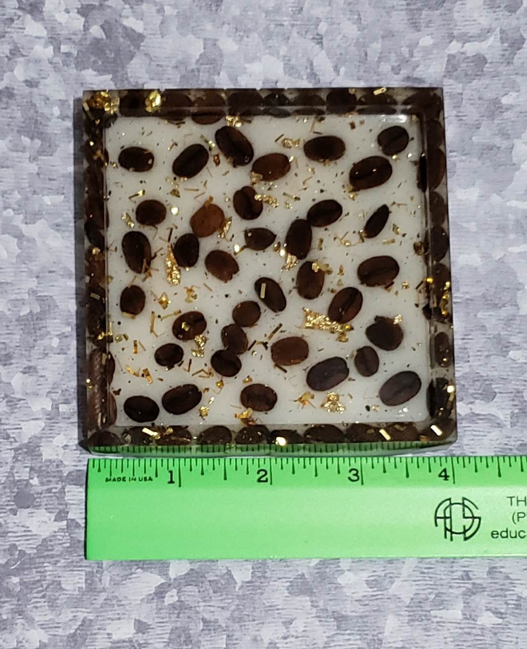 Resin Coffee Bean Coaster - Etsy