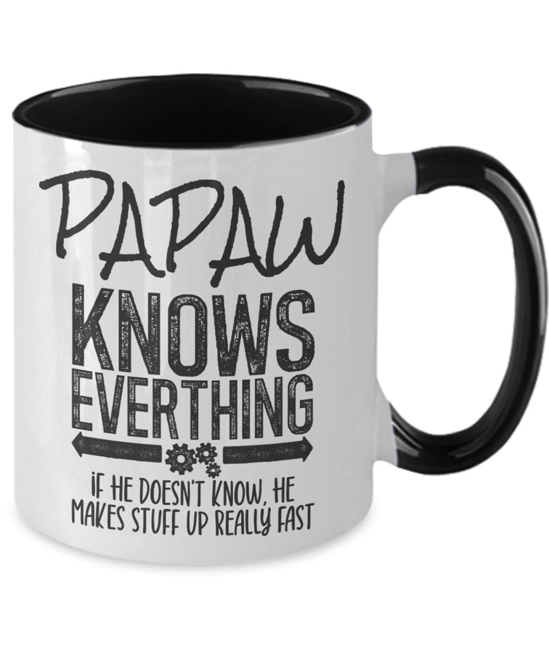 Papaw Mug Papaw Coffee Cup Tea Cup for Papaw, Papaw Knows Everything ...