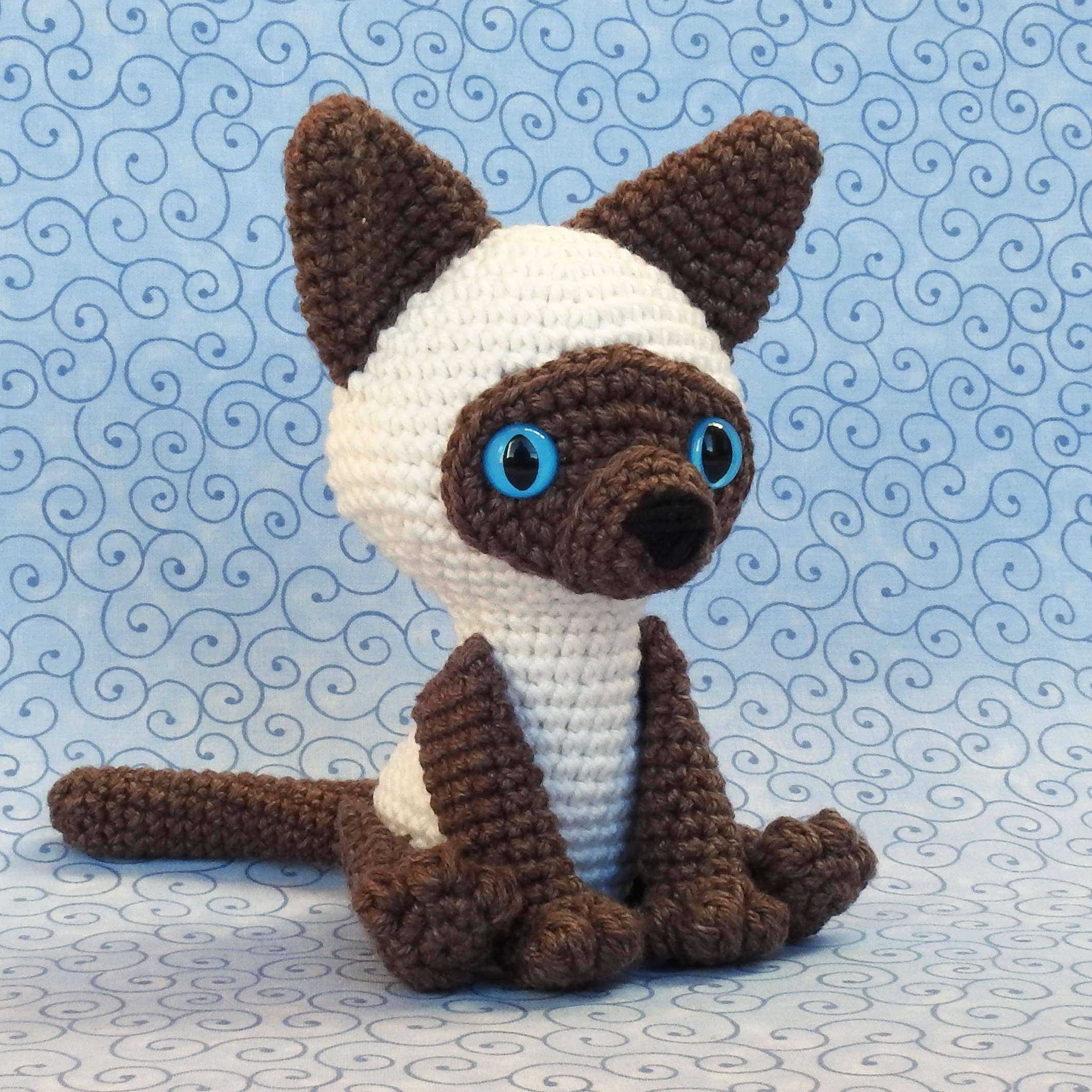 Siamese Cat Amigurumi Crochet Pattern - Etsy México